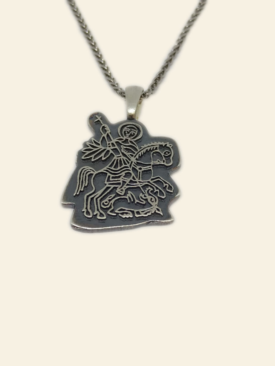 Silver St. George Pendant – RazzoukTattoo