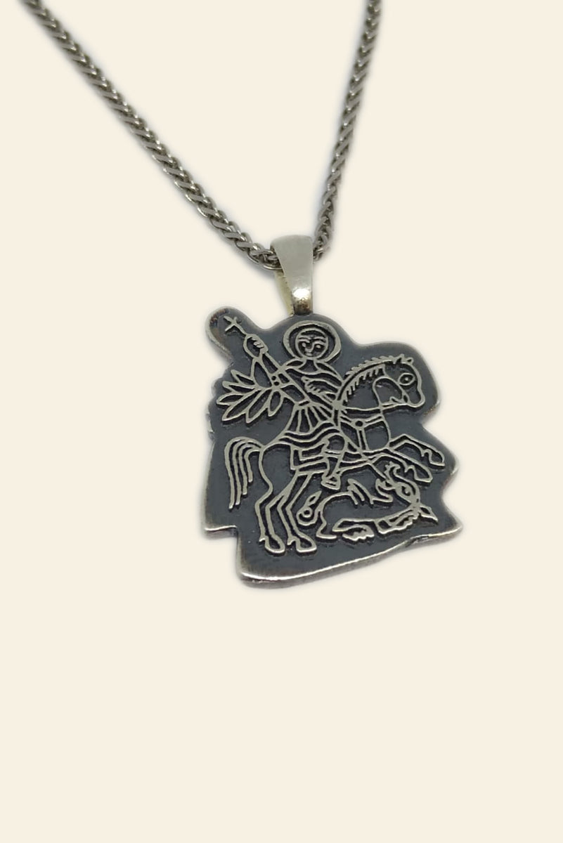 Silver St. George Pendant – RazzoukTattoo